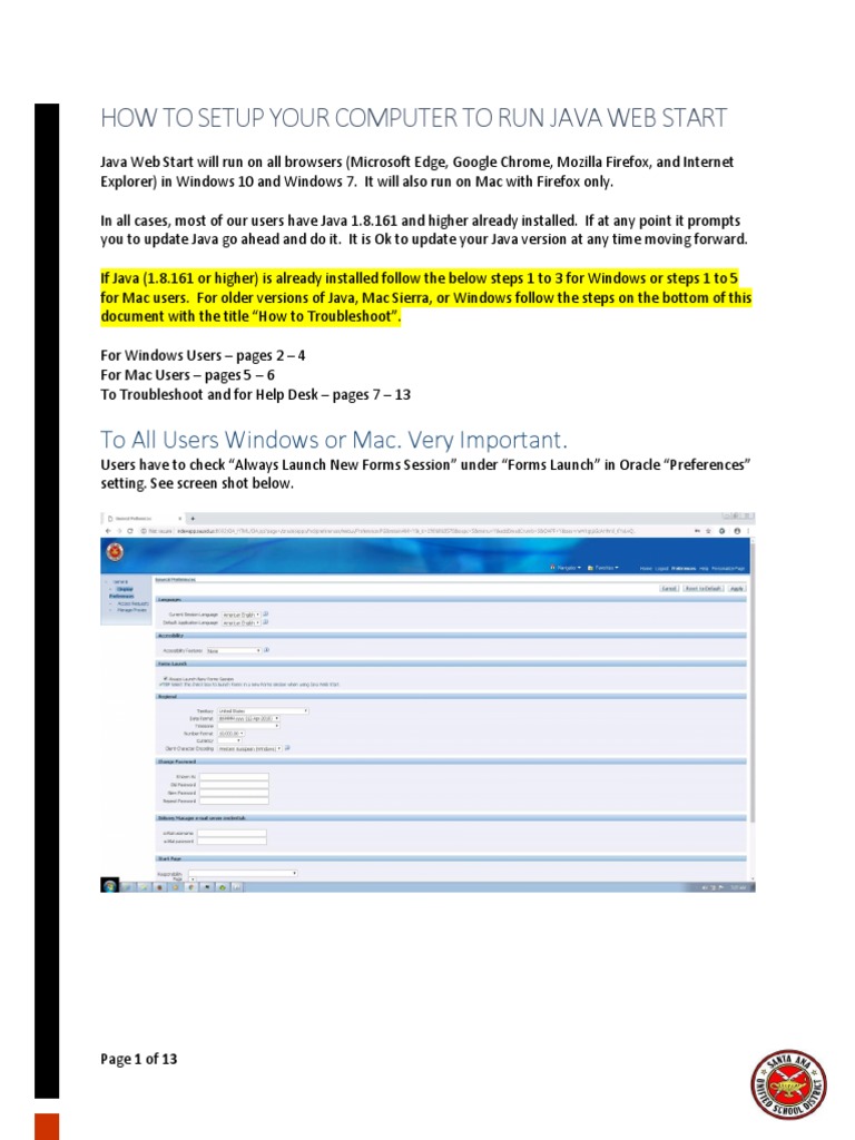 How To Setup JWS | PDF | Safari (Web Browser) | Java (Programming Language)