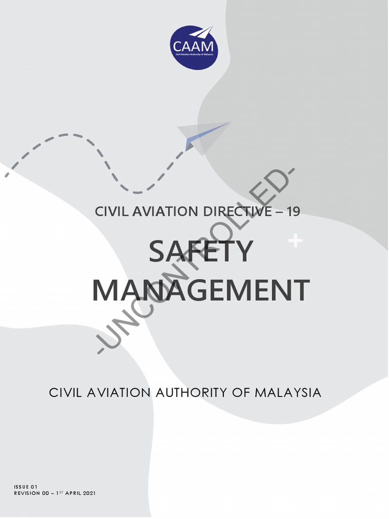 CAD 19: Safety Management Directive | PDF | Risk Management | Safety