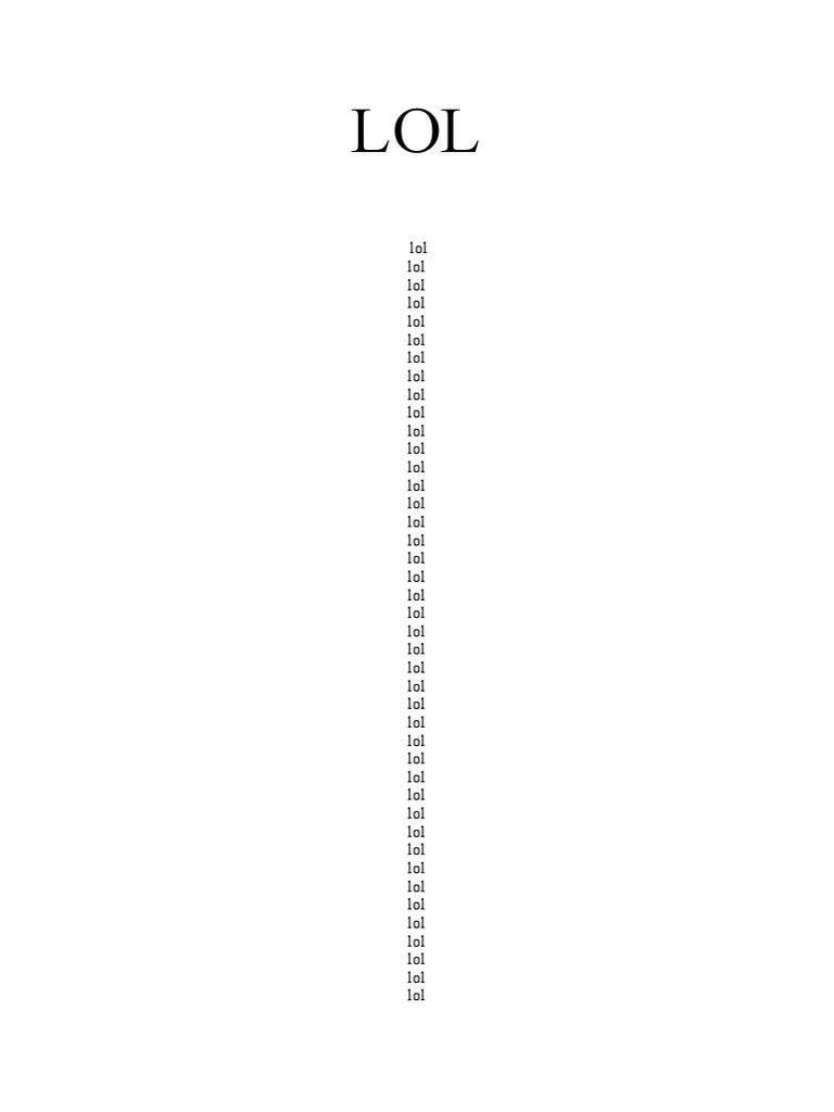 LOL | PDF
