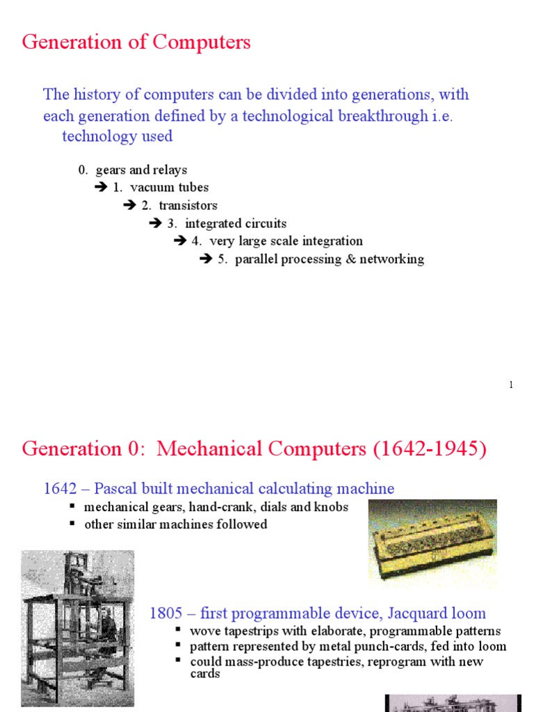 Generation of Computers | PDF | Integrated Circuit | Digital Electronics