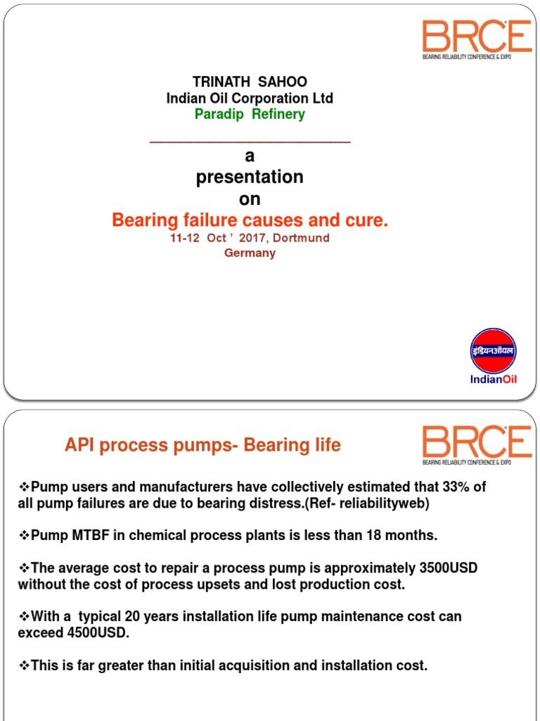 Bearing Failure Inspection Methods | PDF | Bearing (Mechanical) | Lubricant