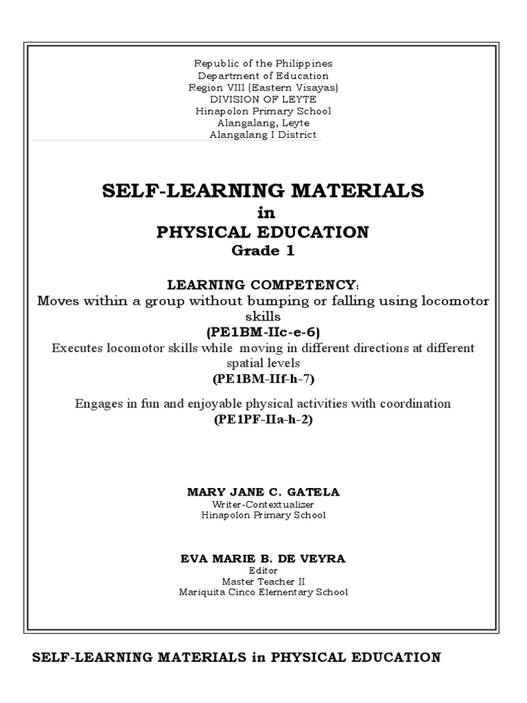 Worksheets-and-Activity-Sheets-in Q2 - PE1-FINAL | PDF