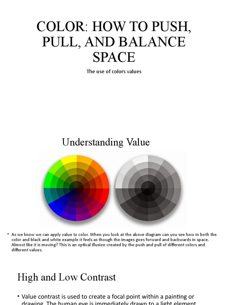 Color: How To Push, Pull, and Balance Space: The Use of Colors Values ...