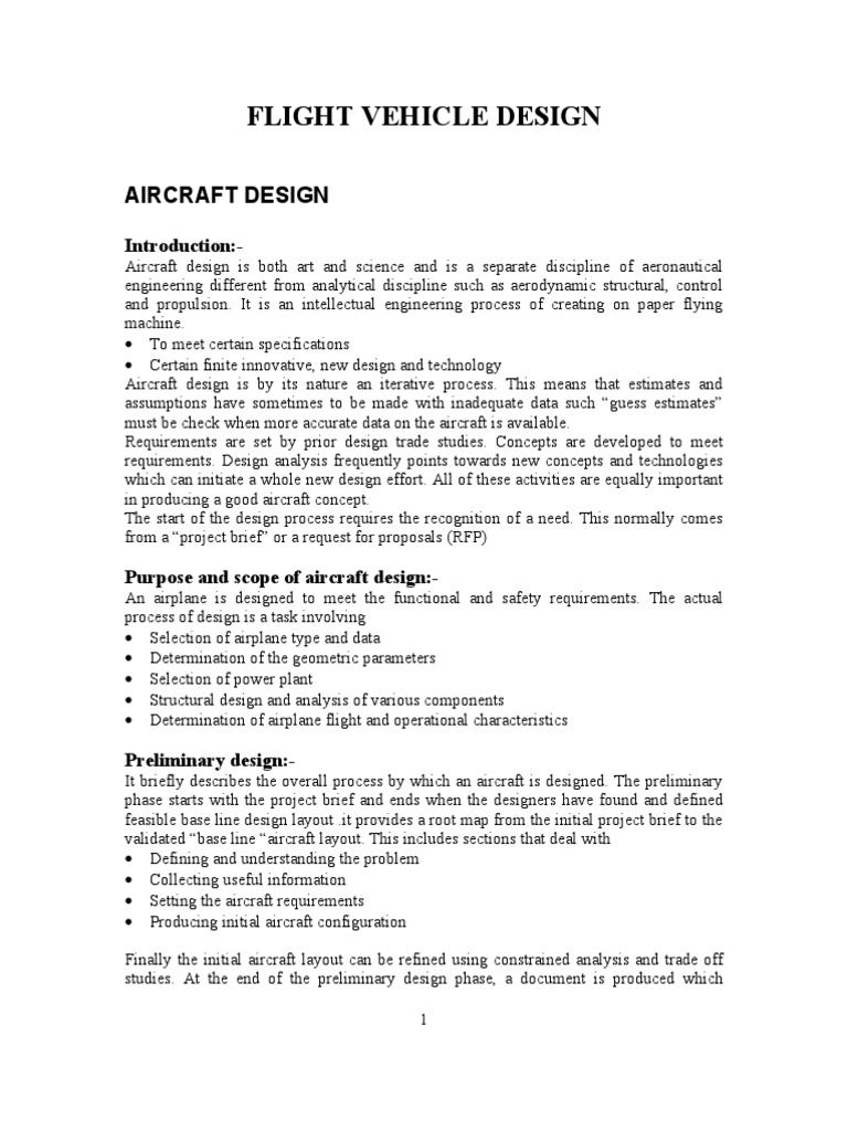 Flight Vehicle Design Aircraft Design | PDF | Landing Gear | Spreadsheet