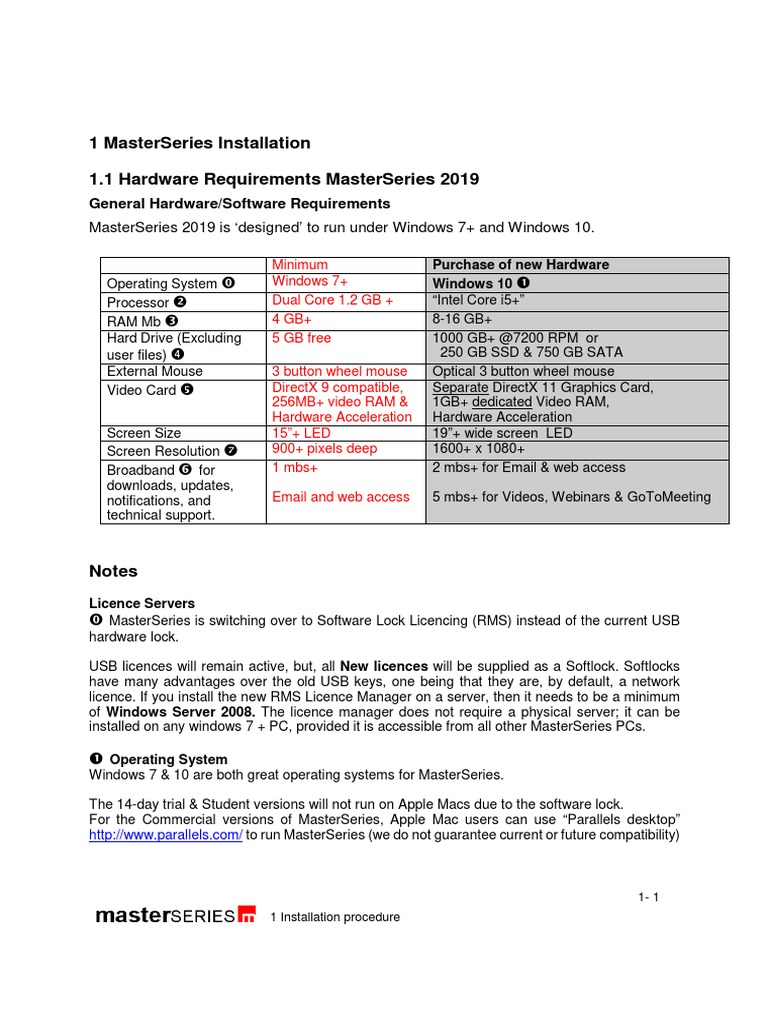 1 MasterSeries Installation Procedure | PDF | Installation (Computer Programs) | Solid State Drive
