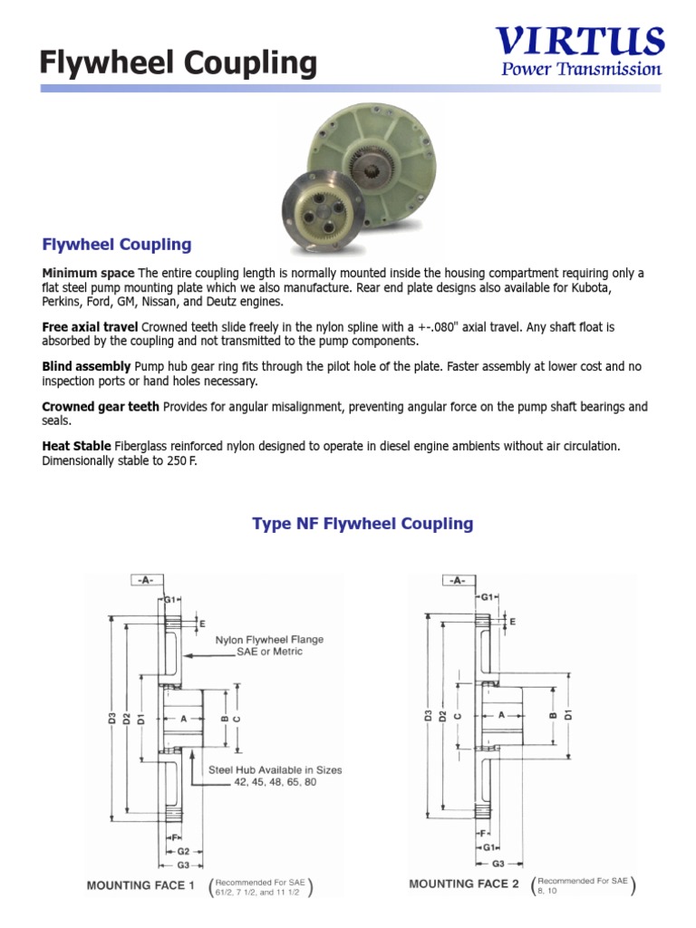 Flywheel Coupling | PDF | Screw | Vehicle Technology