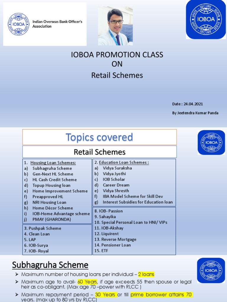 An In-Depth Review of IOB's Comprehensive Range of Retail Loan Schemes ...