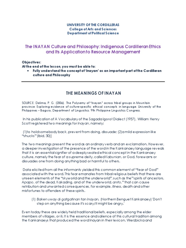 The Inayan Culture | PDF | Religion And Belief | Science