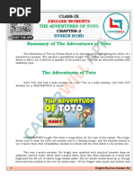 The Adventures of Toto Class 9 | PDF