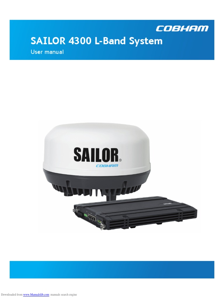 SAILOR 4300 L-Band System: User Manual | PDF | Session Initiation ...
