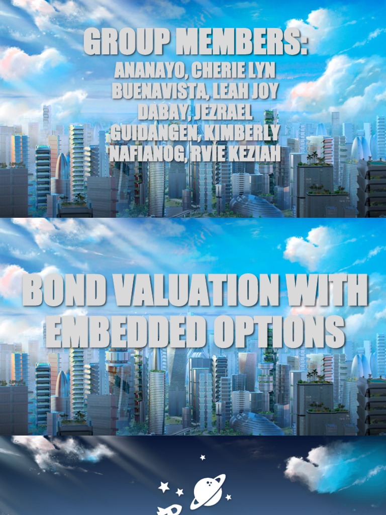 Group 3 - Bond Valuation With Embedded Options | PDF | Monte Carlo Method | Option (Finance)