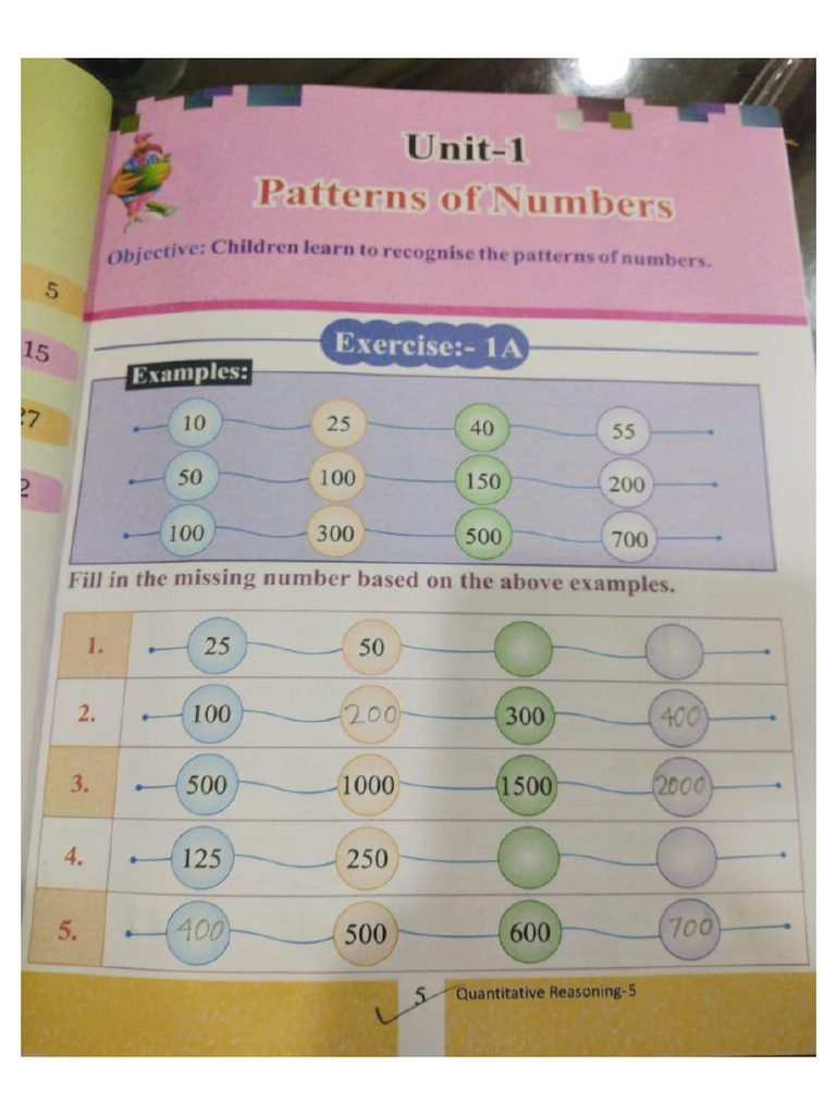 Quantitative Reasoning For Class 5 | PDF