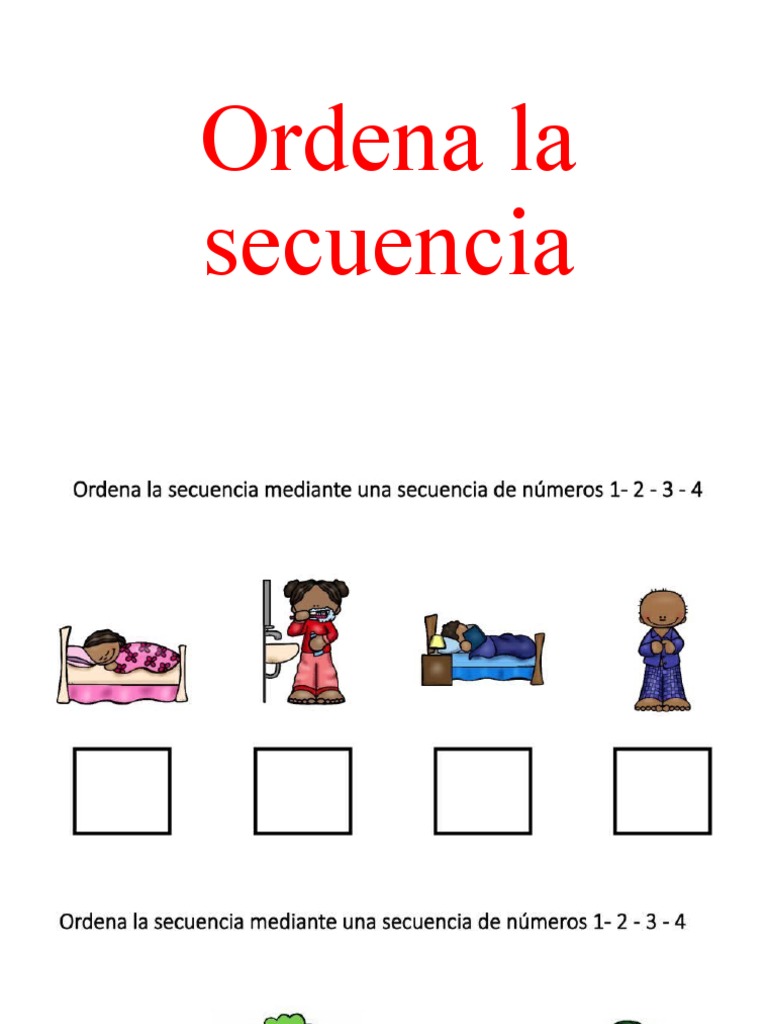 Ordena La Secuencia | PDF