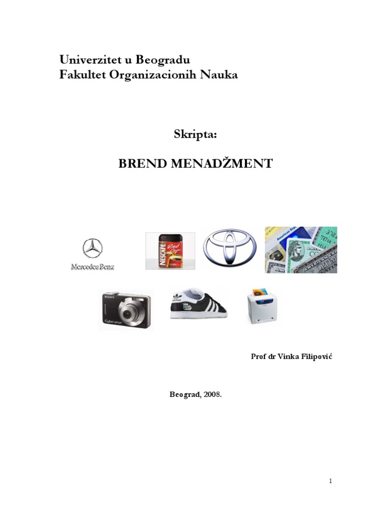 Brand Management - Skripta | PDF