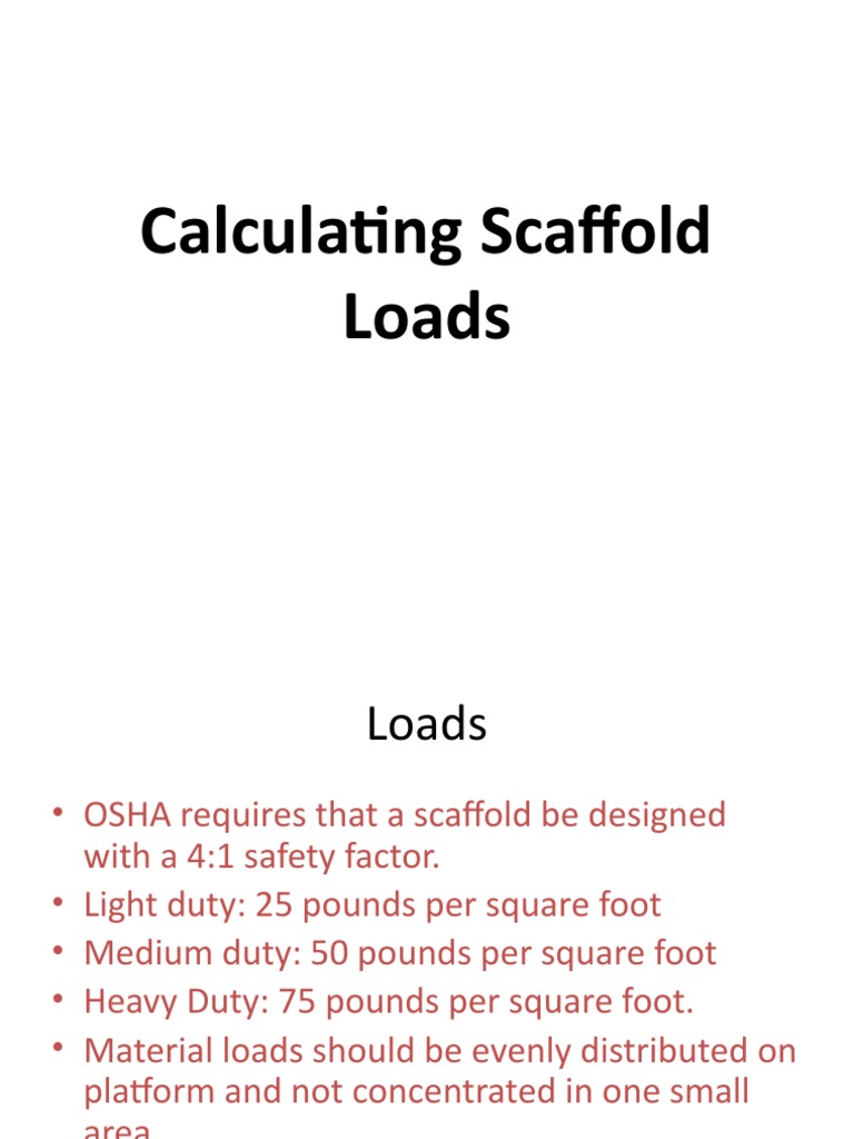 Calculation of Scaffolding Load | PDF | Scaffolding | Nature