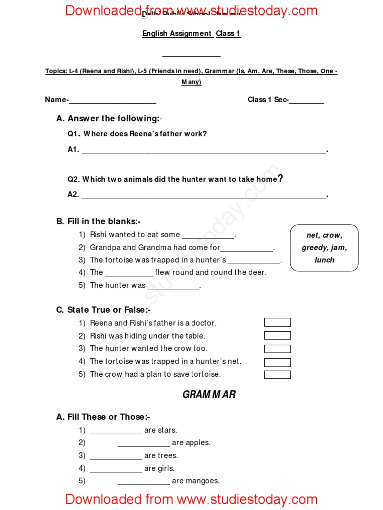 A. Answ Er The Follow Ing:: Delhi Public School, Jammu English ...