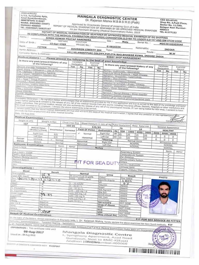 ILO 147 Medical | PDF