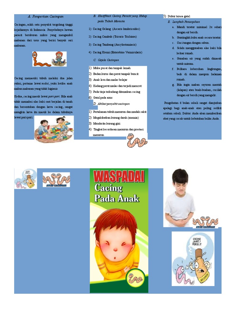 Leaflet Cacingan | PDF