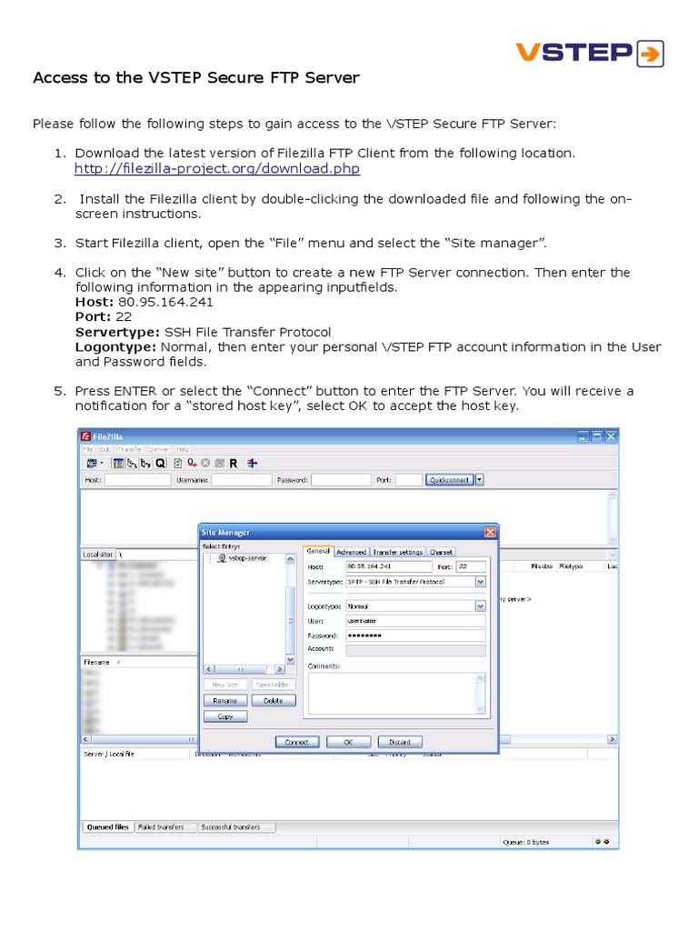 VSTEP FTP Tutorial v2 | PDF