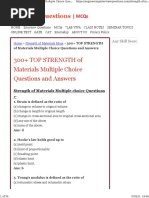 300+ TOP STRENGTH of Materials Multiple Choice Questions and Answers ...