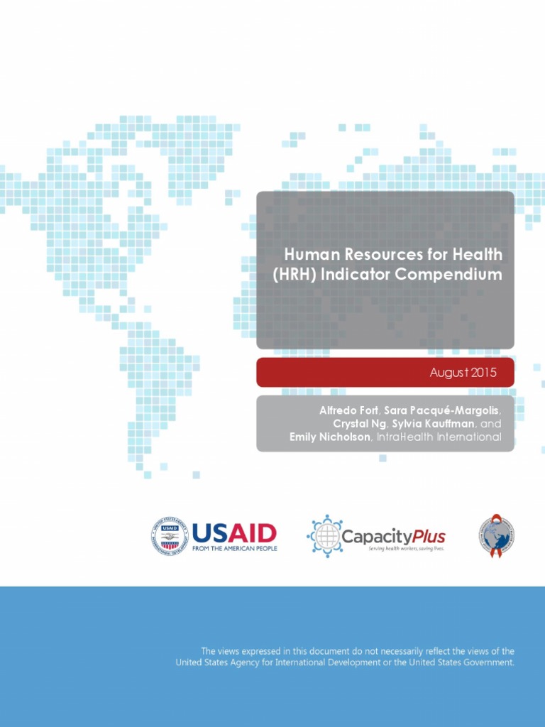 HRH Indicator Compendium | PDF | Health Human Resources | Health System