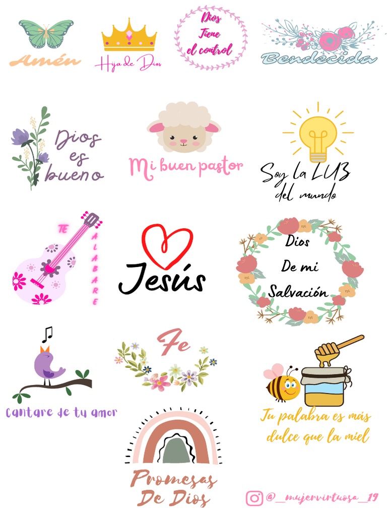 Stickers Cristianos para Imprimir | PDF