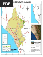 Mapa Lambayeque - Distritos | PDF