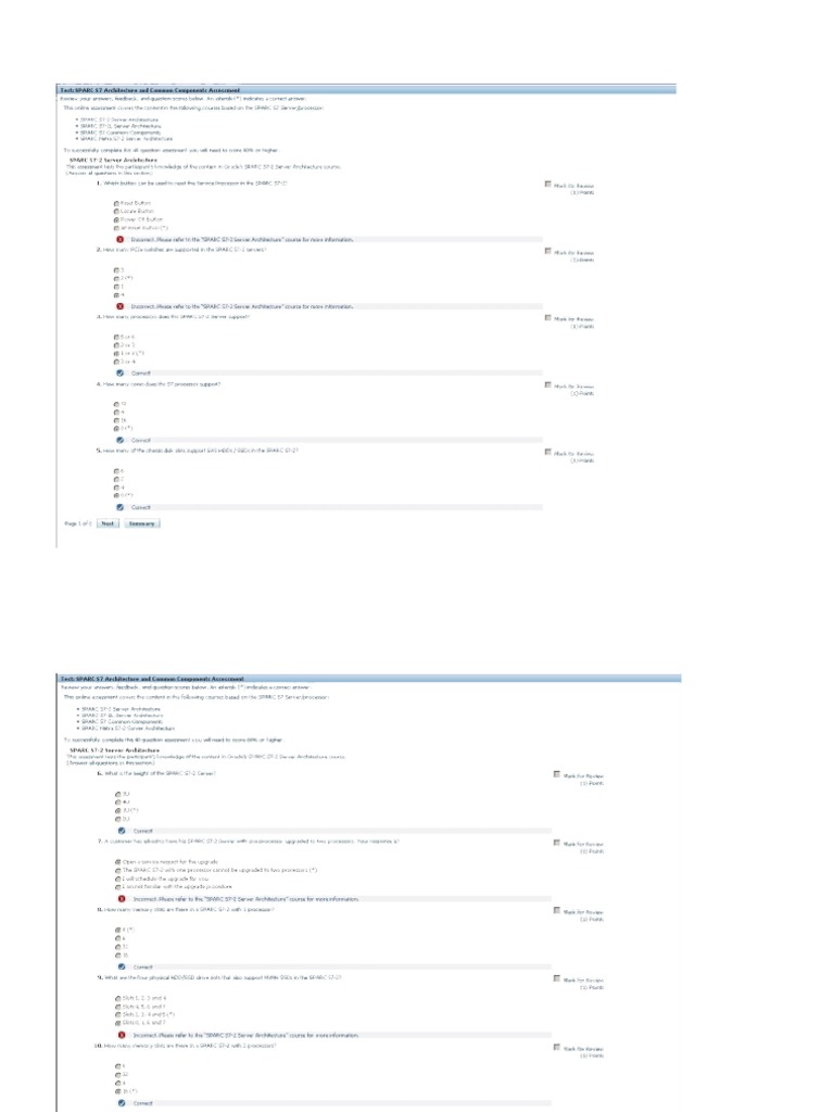 SPARC S7 Architecture and Common Components Assessment | PDF