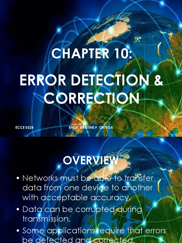 Chapter 10 Pdf Error Detection And Correction Encodings