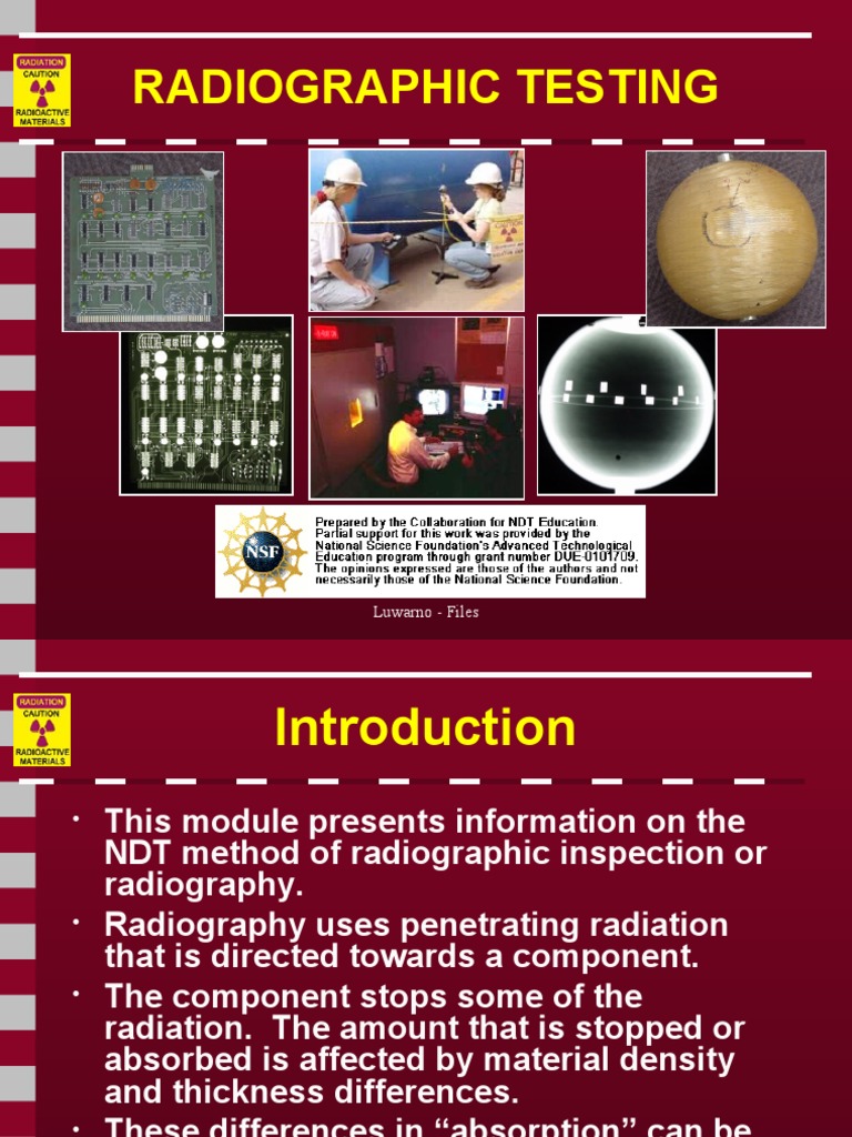 Radiography Test Modul - NSF | PDF | Radiography | X Ray