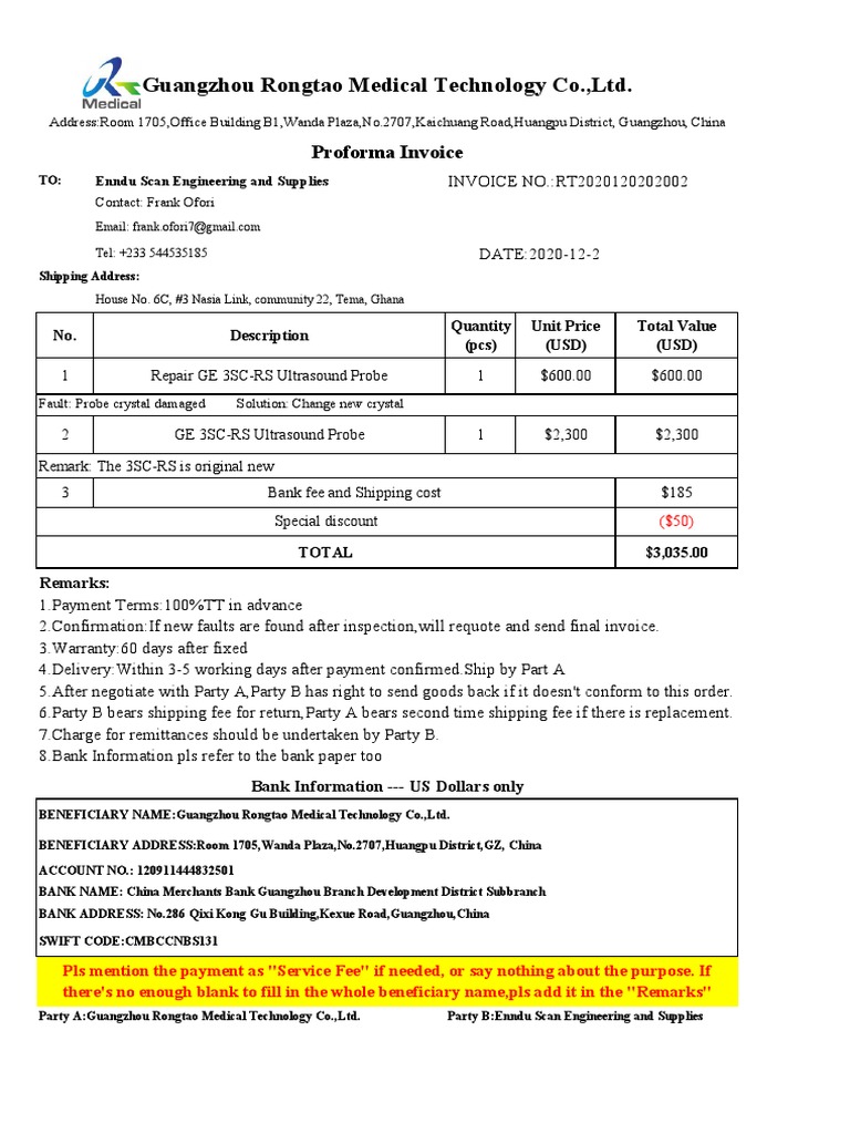 2020 12 2 GE 3SC RS Probe & 3SC RS Repair Ghana Frank | PDF | Banking ...