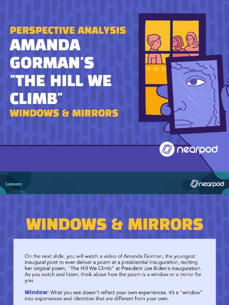 Amanda Gorman Lesson Plan 6-12 | PDF