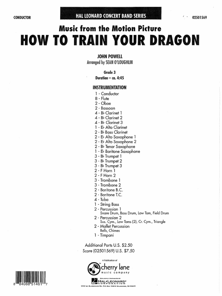 How To Train Your Dragon John Powell Arr Sean O39loughlinpdf | PDF ...