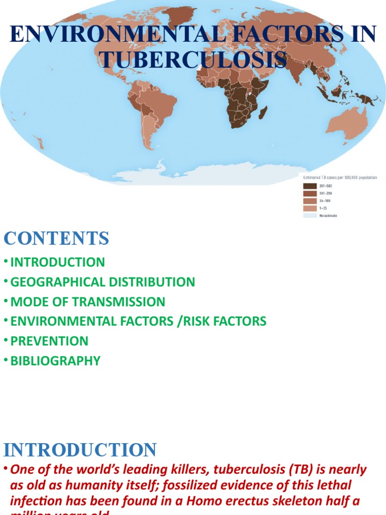 Environmental Factors in Tuberculosis | PDF | Tuberculosis | Epidemiology