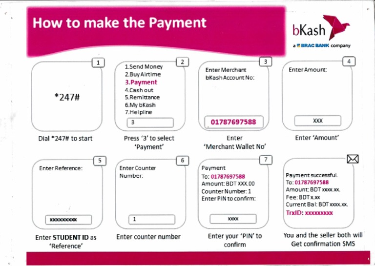 ULAB Bkash - Payment Procedure | PDF