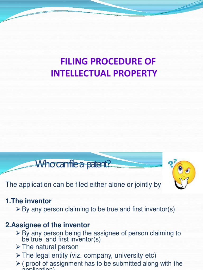 Patent Filing Procedure - India | PDF | Patent Application | Glossary ...