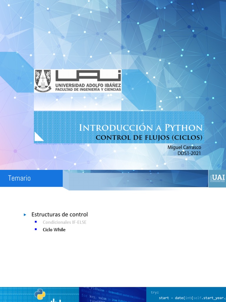 02 Ciclos | PDF | Python (lenguaje de programación) | Flujo de control