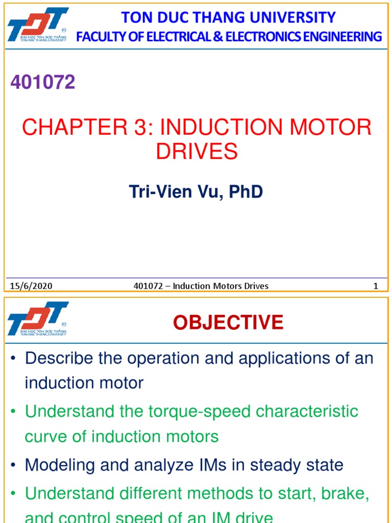 Chapter 3 - Induction Motor Drive | PDF | Electric Motor | Power (Physics)