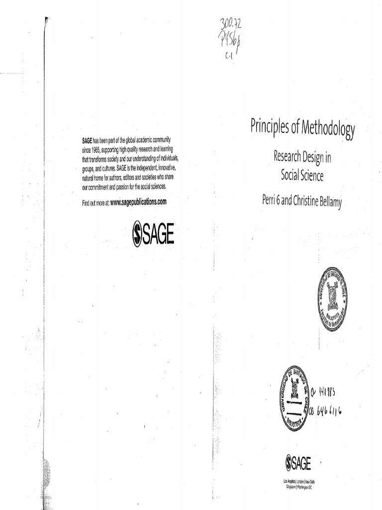 Principles of Methodology - Perri 6 & Christine Bellamy | PDF