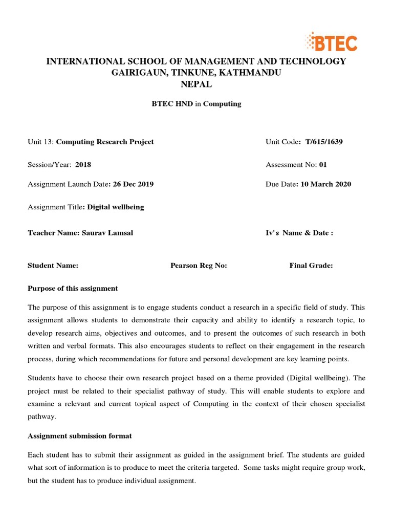 Computing Research Project Question | PDF | Methodology | Cognition