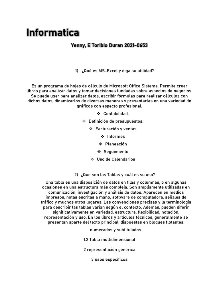 Informática Actividad 8 Terminada | PDF | Gráfico | Porcentaje