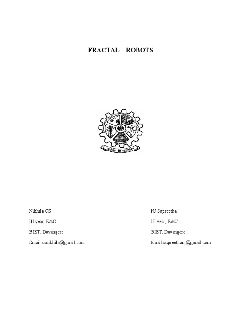 Fractal | PDF | Robot | Robotics