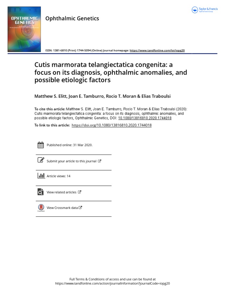 Cutis Marmorata 2020 | PDF | Glaucoma | Medical Diagnosis