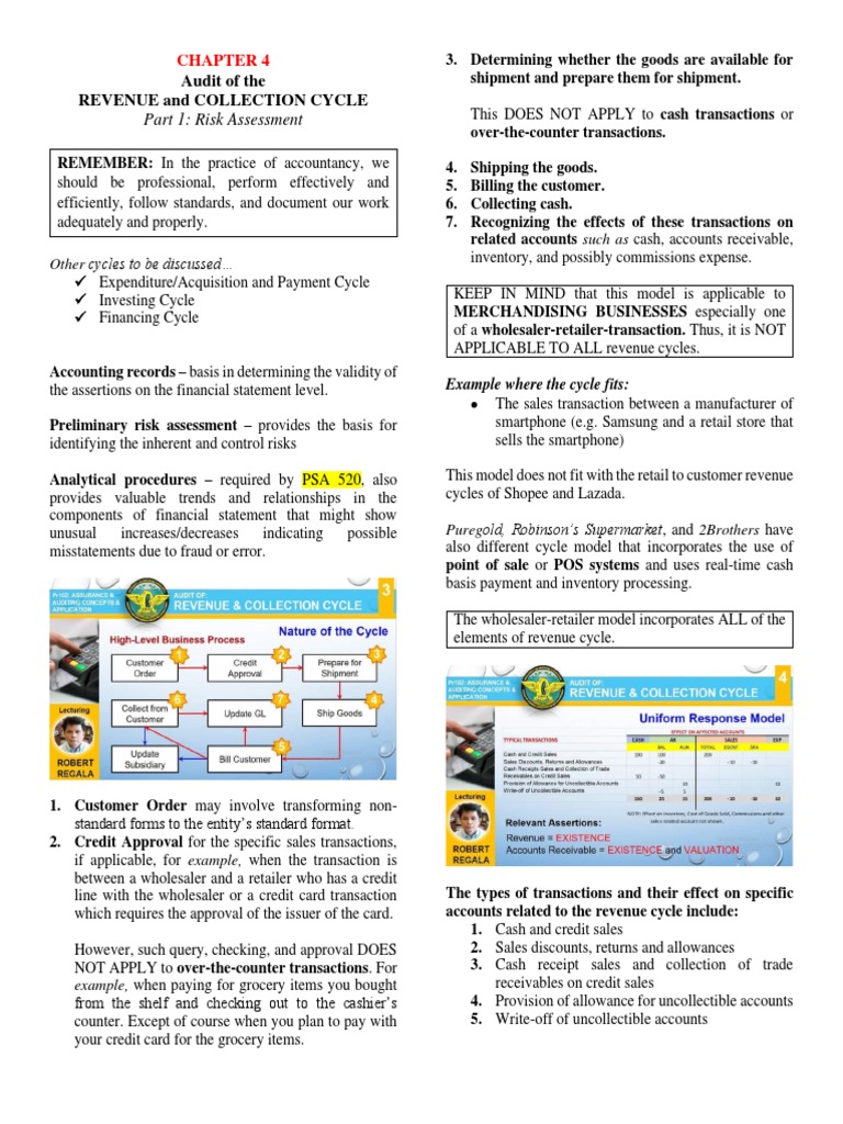 Revenue and Collection Cycle Audit | PDF | Invoice | Internal Control