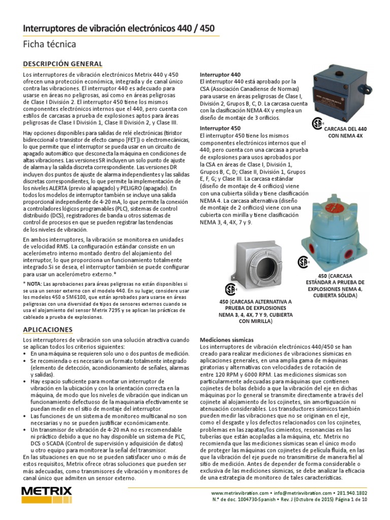 Metrix 440DR Interruptor Electronico - 1004730-Spanish | PDF | Relé ...