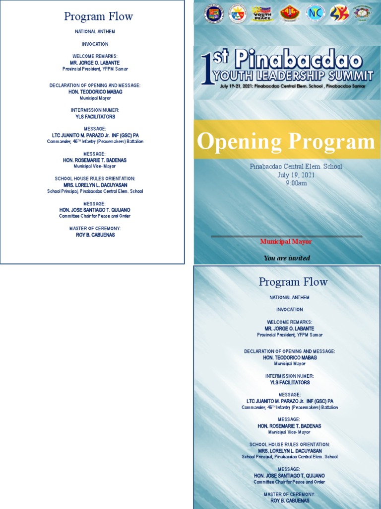 Opening Program | PDF