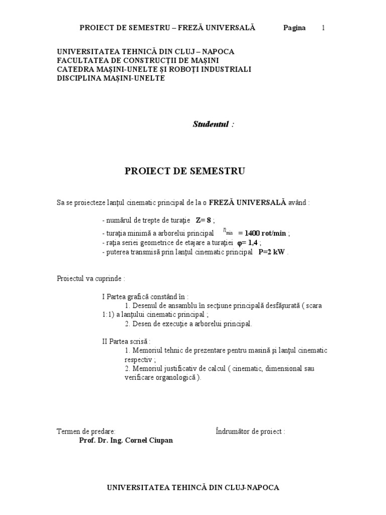 Proiect MU Exemplu | PDF