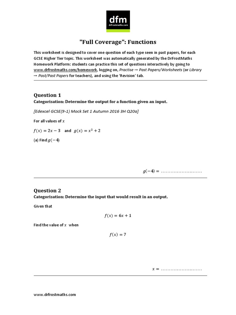 A Comprehensive Review of Function Concepts and Skills Assessed in Past ...