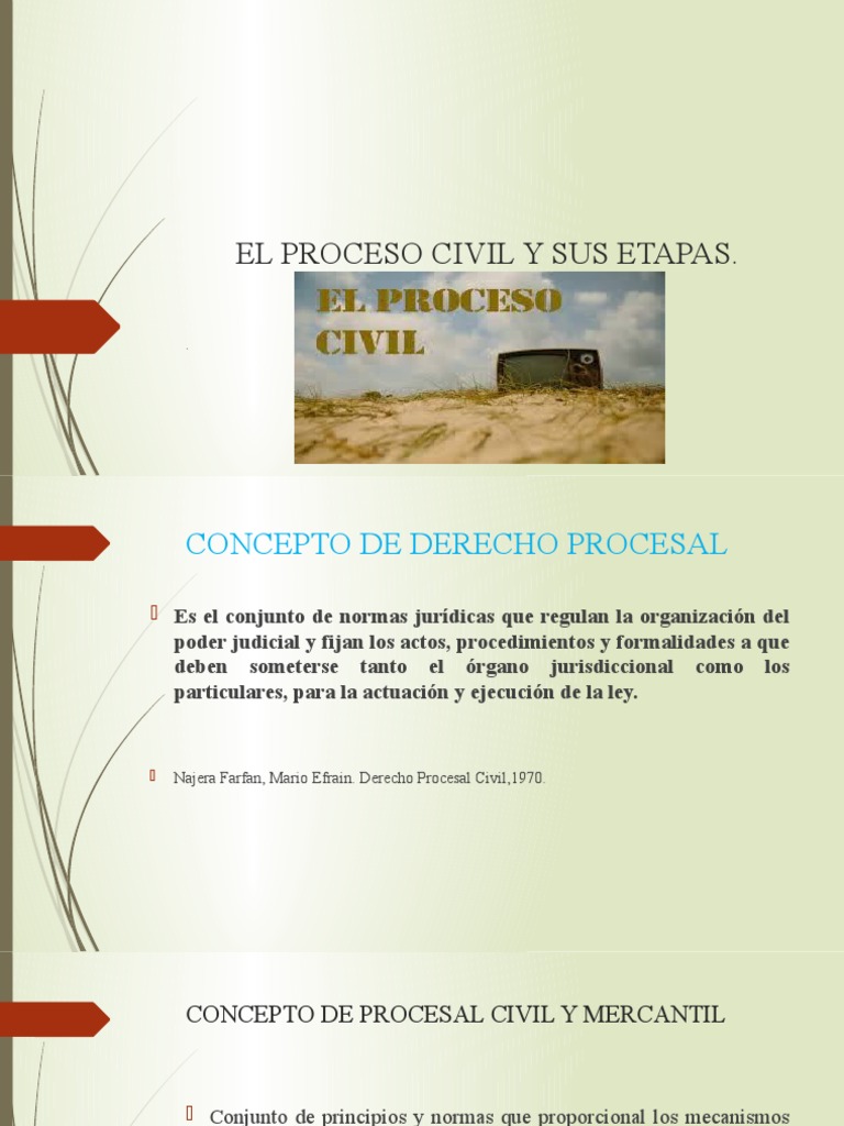 El Proceso Civil y Sus Etapas | PDF