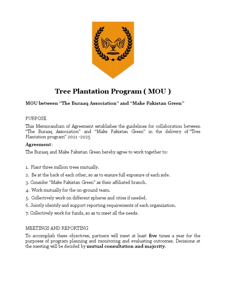 Memorandum of Understanding Between Two Companies | PDF